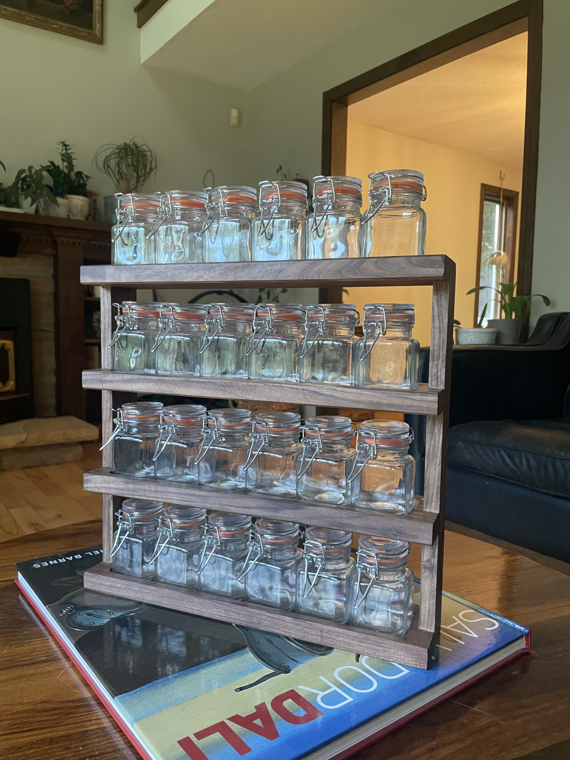 Large Chefs Spice Rack (includes 24 Glass Jars) - Sterling Woodcrafts
